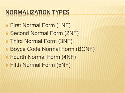Normalization In Rdbmspptx