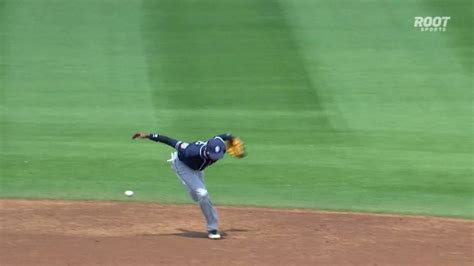 Dae Ho Lee Reaches On A Fielding Error By Shortstop Alexei Ramirez