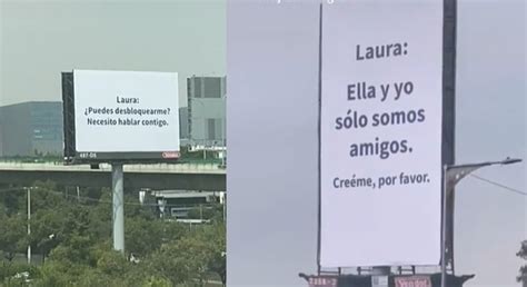 Video No Le Creas Laura Joven Manda Mensajes A Su Novia Por Espectaculares