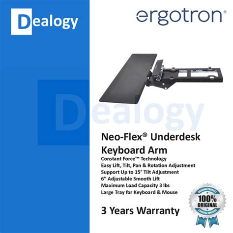 Jual Ergotron Neo Flex Underdesk Keyboard Arm 97 582 009 Kota