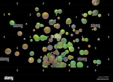 Abstract 3d Shape Or Mesh Rendering With Color Lighting Setup For