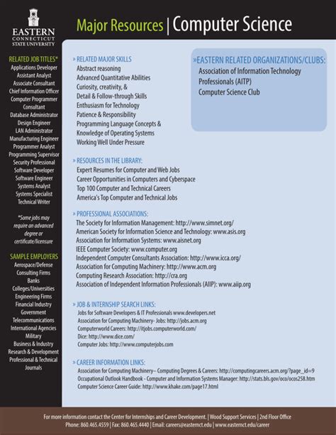 Major Resources Computer Science