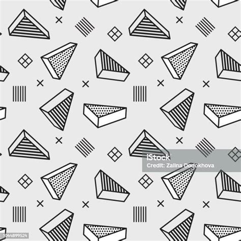 팝 아트 스타일의 3d 그래픽 요소와 원활한 패턴입니다 3차원 형태에 대한 스톡 벡터 아트 및 기타 이미지 3차원 형태 가리기 귀여운 Istock