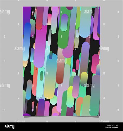 Colorful Trendy Gradient Stripe Pattern Brochure Background Template