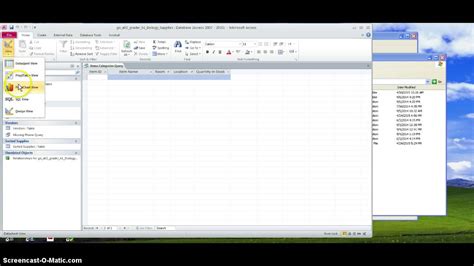 access copy and modify query youtube