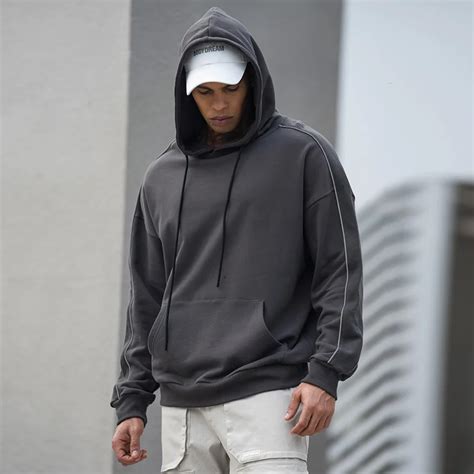 Custom Street Style Custom Oversized Mens Hoodies Blank Plain Bulk