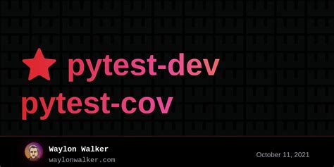⭐ Pytest Dev Pytest Cov
