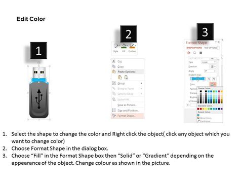 Icon Of A USB Device With Data Storage Ppt Slides PowerPoint Slide Clipart Example Of