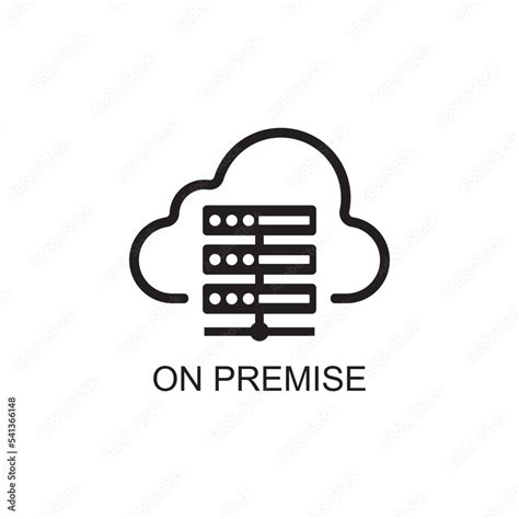 Vetor On Premise Icon Technology Icon Do Stock Adobe Stock