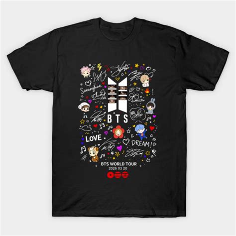 Bts World Tour 2026 Concert Bangtan Kpop Army Fan Bts T Shirt