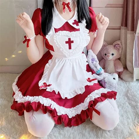 Popular Classic Japanese Short Sleeved Maid Cute Japanese Maid Cosplay