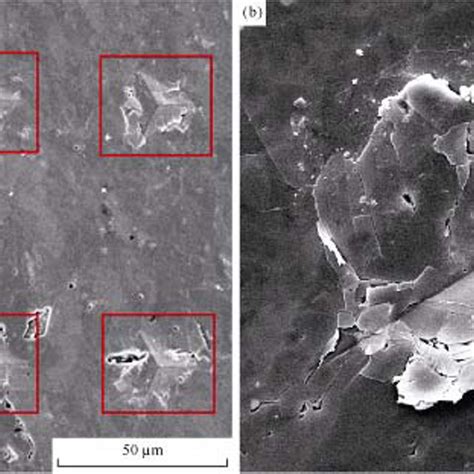 Grid Matrix Indentations Sem Image A And Single Indentation Sem Image