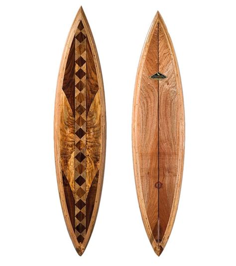 73 Fine Art Surfboard Made Out Of Hawaiian Koa Wood By Master Shaper