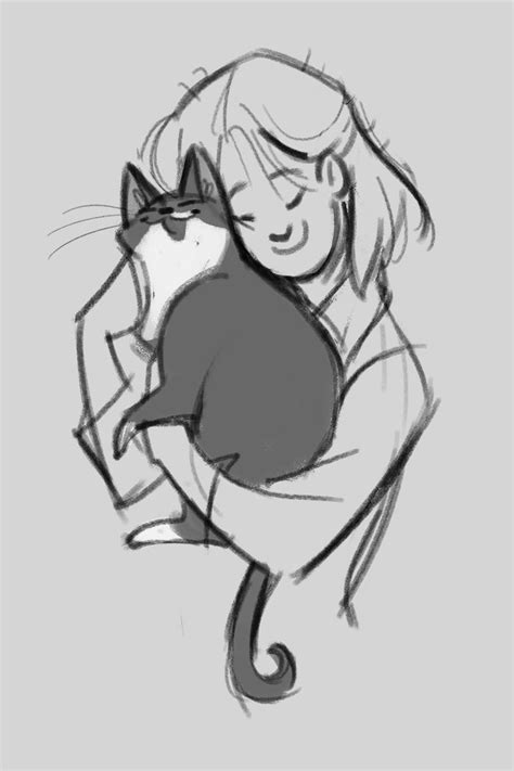 Daily Cat Drawings Human Drawing Person Drawing Cat Drawing
