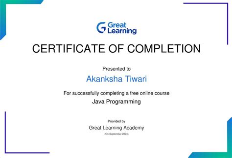 akanksha tiwari on linkedin java learning achievement course careergrowth