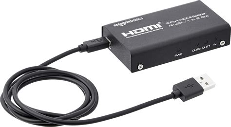 Amazon Com Amazon Basics K HDMI X Splitter For Dual Monitor Only Supports Screen