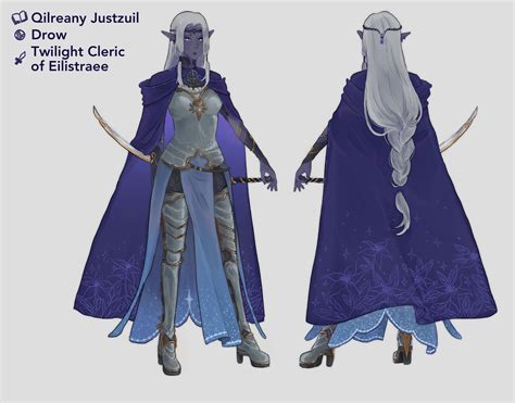 My Oc Qilreany Justzuil Drow Twilight Cleric Rdnd
