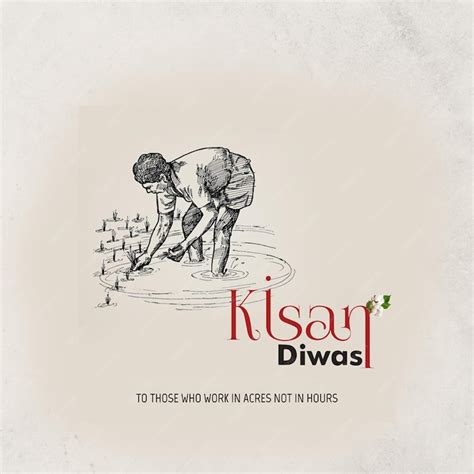 Premium Psd National Farmers Day Kisan Diwas Social Media Banner And