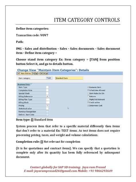Item Category Controls Pdf Sales Stocks
