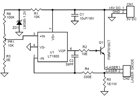 Laser Diode Driver Schematic