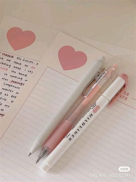 Cute Pink Stationery Set For School