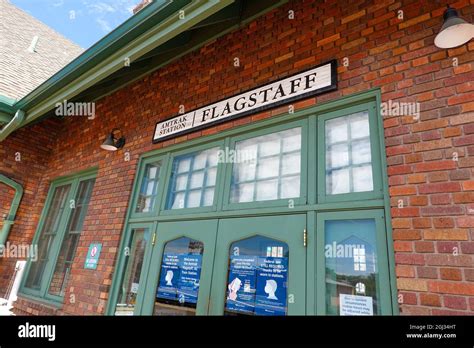 Historic Amtrak Station And Visitors Center In Downtown Flagstaff