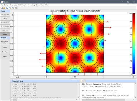 Featool Multiphysics Documentation Vortex Flow Featool Multiphysics Documentation Vortex Flow