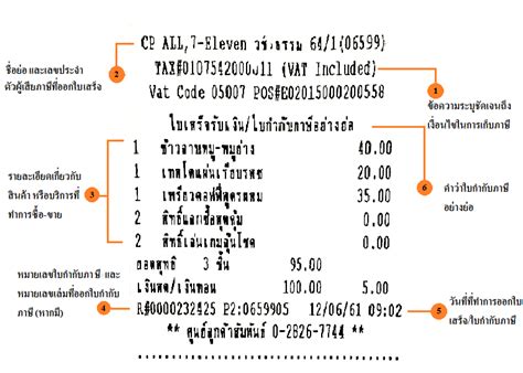 ใบเสร็จรับเงินแบบเต็มและแบบย่อ โปรแกรมบัญชี Smemove