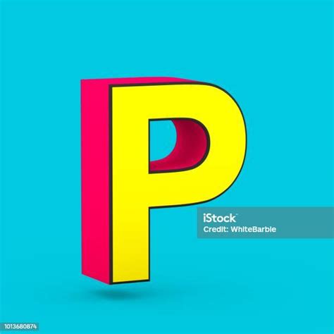 슈퍼 히어로 빨간색과 노란색 편지 P 대문자에 고립 된 파란색 배경 0명에 대한 스톡 사진 및 기타 이미지 0명 3차원