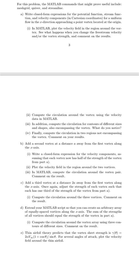 Solved For This Problem The Matlab Commands That Might