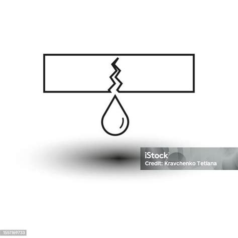 파이프 누출 아이콘입니다 깨진 배관 기호입니다 하수구 하수구 수도 서비스 표시 벡터 그림입니다 주당순이익 10 가정 생활에 대한