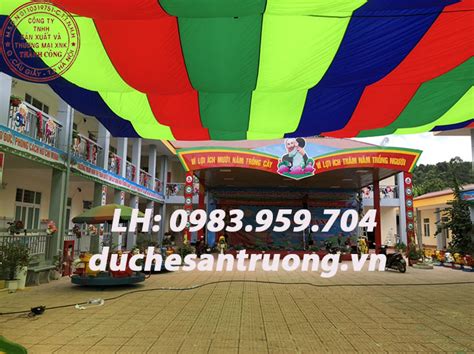 Bạt Che Sân Trường Dù Che Sân Trường