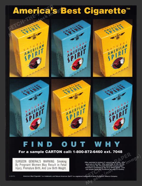 Natural American Spirit Cigarettes 2000s Print Advertisement Ad 2002 Ebay