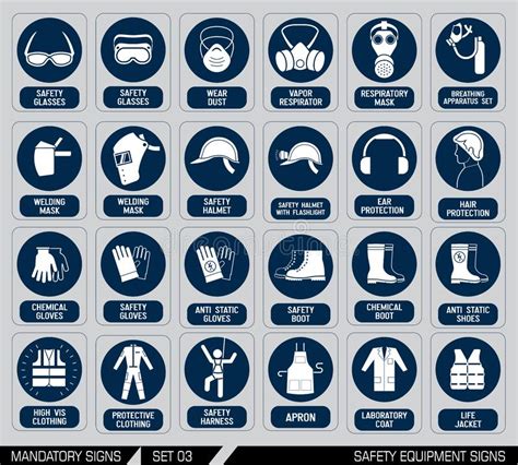 Vector Safety Signs Stock Vector Illustration Of Health 40564597
