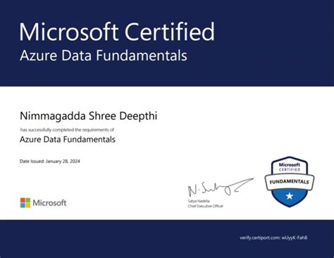 Im Thrilled To Share That I Have Passed The Microsoft Certified Azure Shree Deepthi Nimmagadda