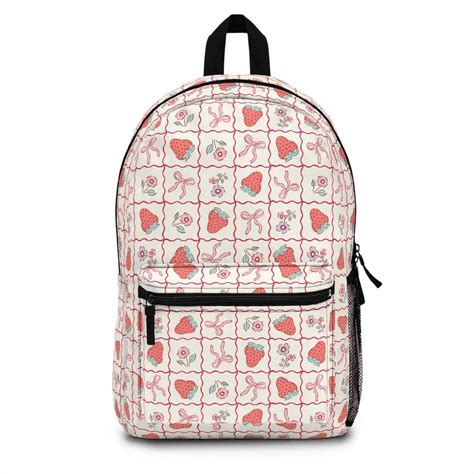 Cute Backpack Personalized Pink Bow Preppy Back To School Girls Bag