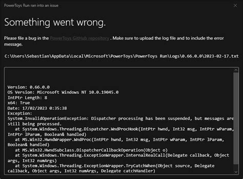 Powertoys Run Crashing Randomly When Trying To Search Issue Microsoft PowerToys GitHub
