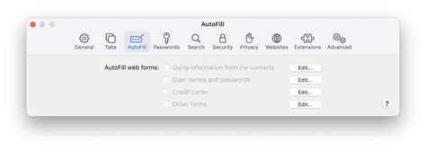 Macos Safari Autofill Preferences Grayed Out Ask Different