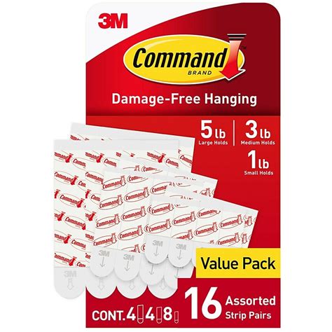 Command Refill Assorted Strips 16 Pack 17200 Image 1