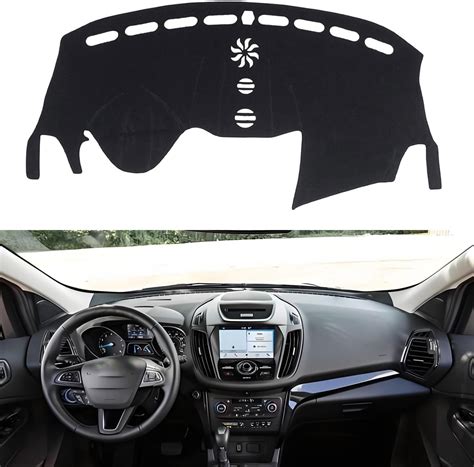 Iiksdii Dashboard Cover Mat For F Ord Escape 2014 2015 2016 2017 2018 2019