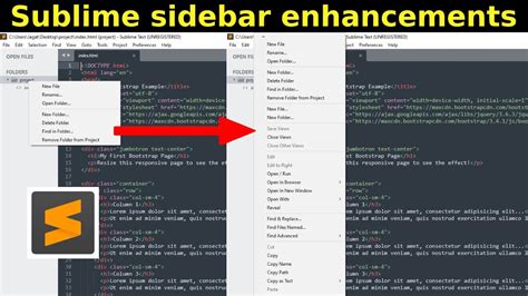 Sublime Side Bar Enhancements In Hindi 2023 Add Option To Sublime Sidebar Learn Sublime