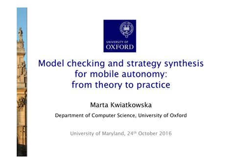 Ppt Model Checking And Strategy Synthesis For Mobile Autonomy From Powerpoint Presentation