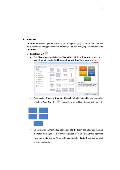 Penggunaan Fitur Shapes Dan Smartart Pada Microsoft Office Word 2013 Docx