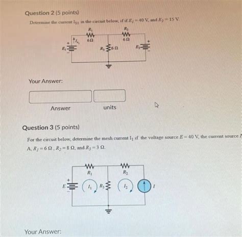 Solved Determine The Current IS In The Circuit Below If If Chegg Com