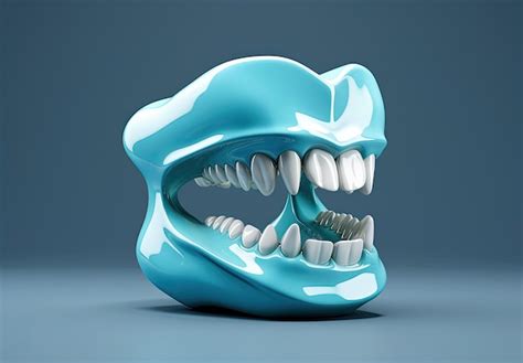 Premium Photo An Abstraction On Teeth And Jaw With Teeth