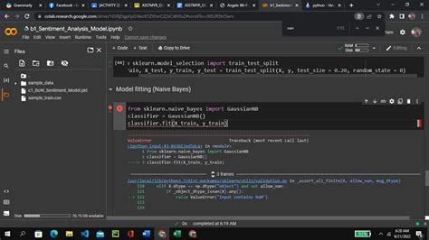 Python Valueerror Input Contains Nan Stack Overflow
