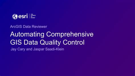 Automating Comprehensive Gis Data Quality Control Webinar Qanda Automating Comprehensive Gis Data Quality Control Webinar Qanda