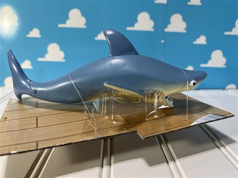 Disney Pixar Toy Story Shark Action Figure Mr Shark With Woodys Hat