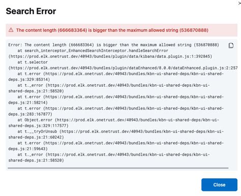 Search Error The Content Length 897957165 Is Bigger Than The Maximum Allowed String 536870888
