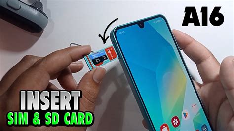 How To Insert Sim Cards On Samsung Galaxy A16 Youtube